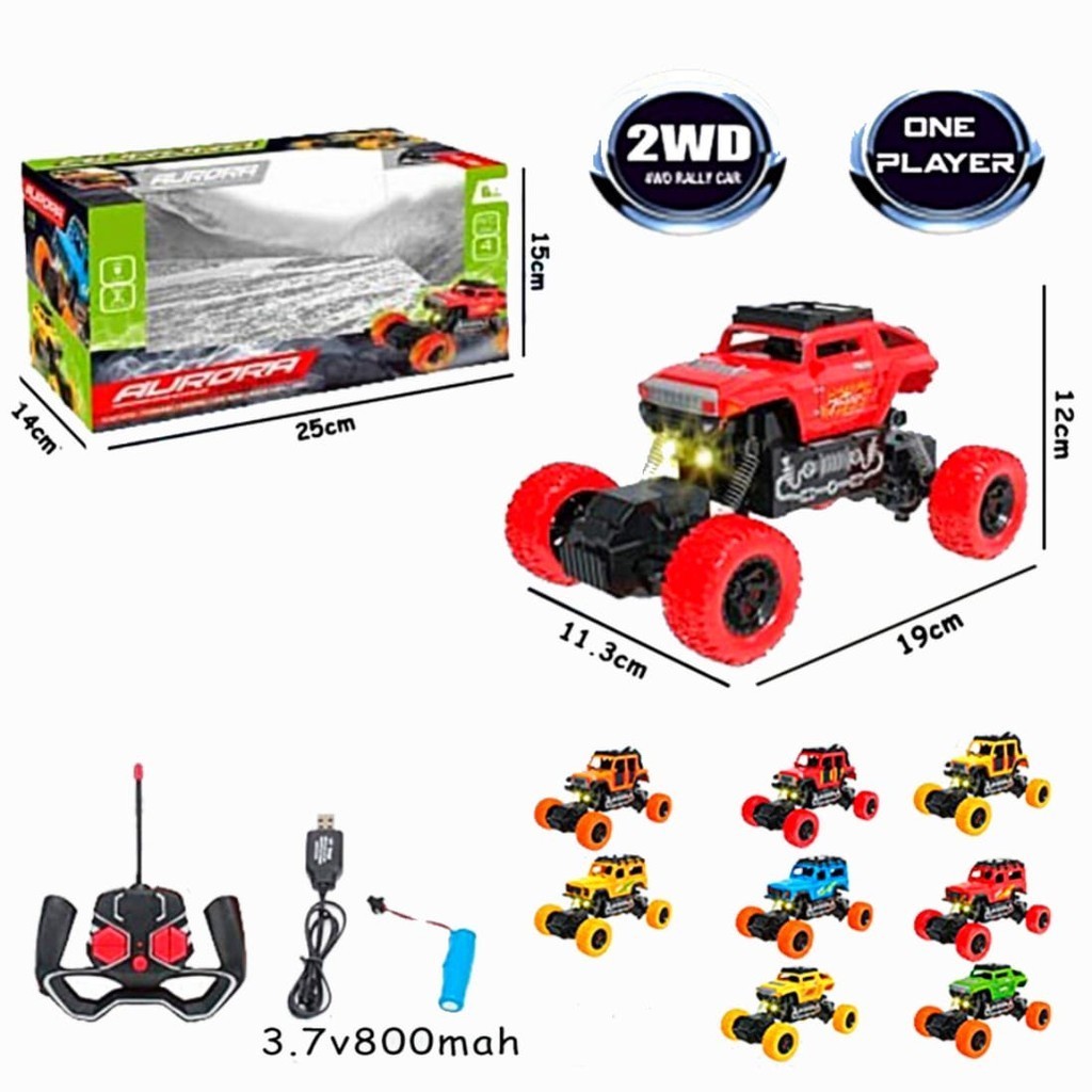Jual Mainan Anak Mobil Remote Control Offroad Jeep 4WD Aurora Crawler ...