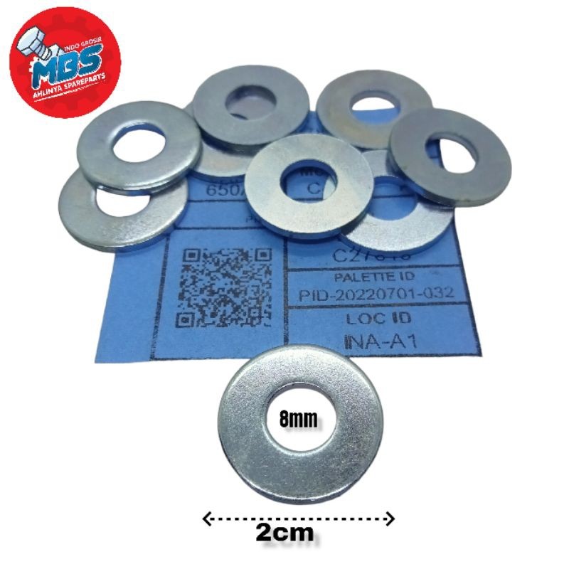 Jual RING M8 BWUT 12 LEBAR 2CM TEBAL 2 MM ORIGINAL UNIVERSAL RING BAJA ...