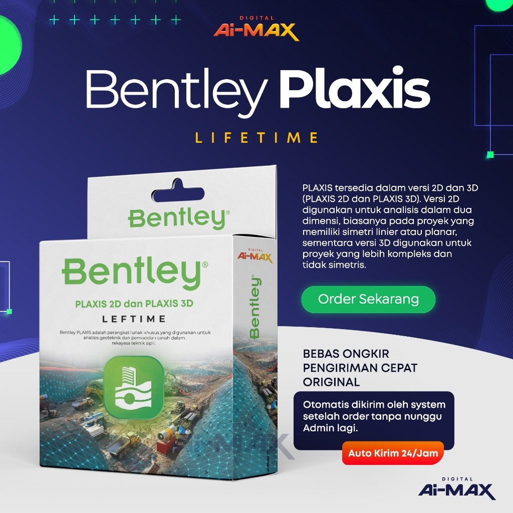 Jual ᗩᑌTOKIᖇIᗰ24ᒍᗩᗰBentley PLAXIS 2D / 3D V24 Latest 2024 | Software ...