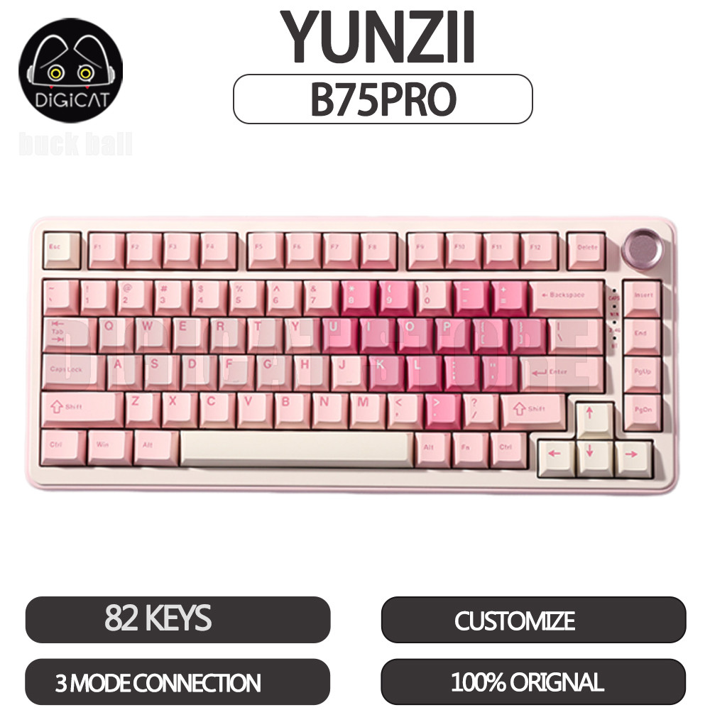 Jual Yunzii B75pro Mechanical Keyboard 3Mode 2.4G/Bluetooth Wireless Keyboard Keynouo Customize ...