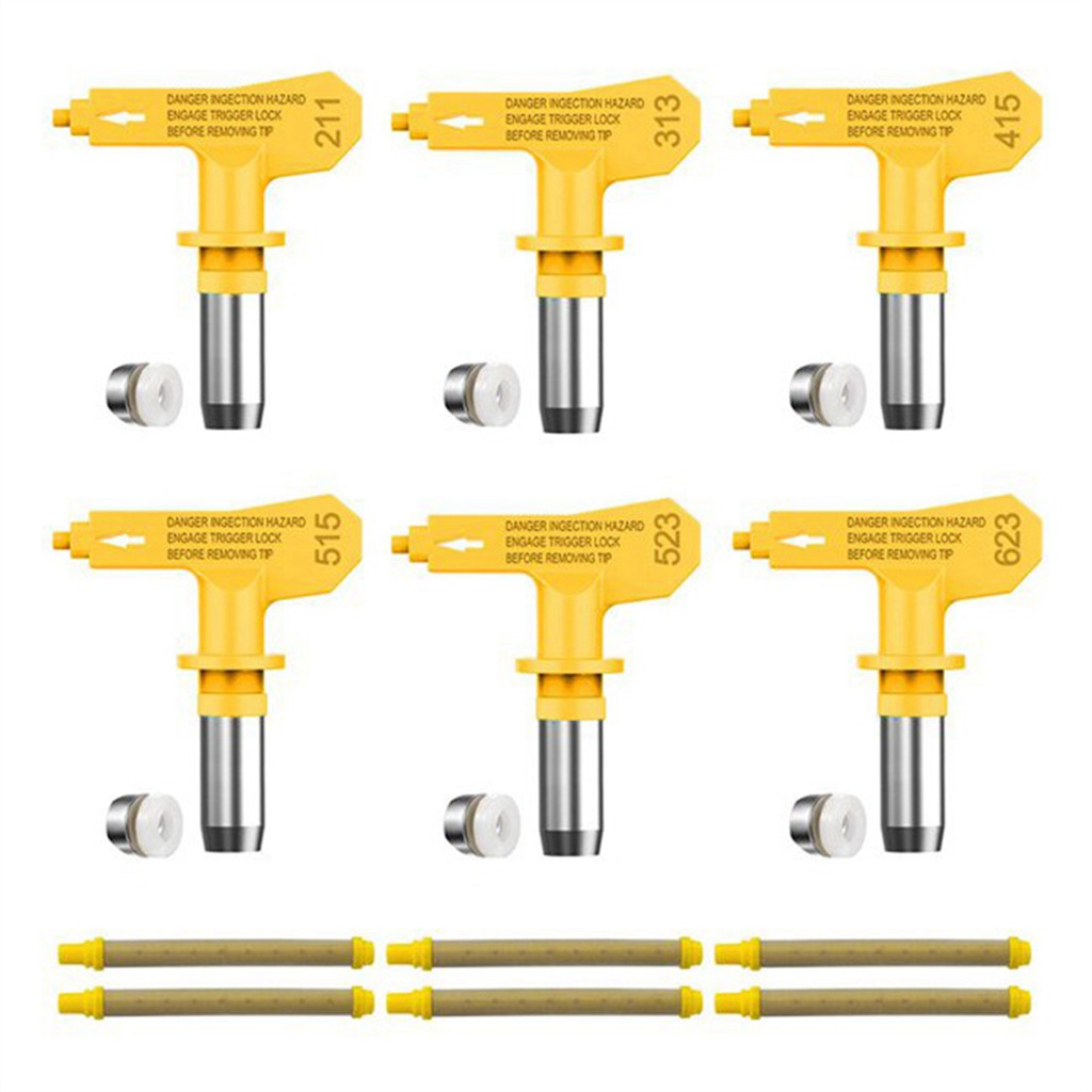 Jual Airless Paint Nozzles and Filters Set Spraying Machine Tips ...