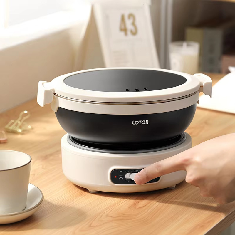 Jual 1.2L Folded Electric Cooking Pot Portable Travel Multicooker Rice ...