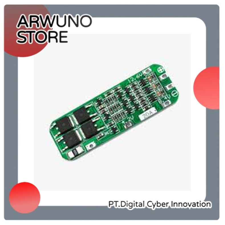 Jual BMS 3S 12V 20A Modul Pelindung Baterai Lithium 18650 Protection ...