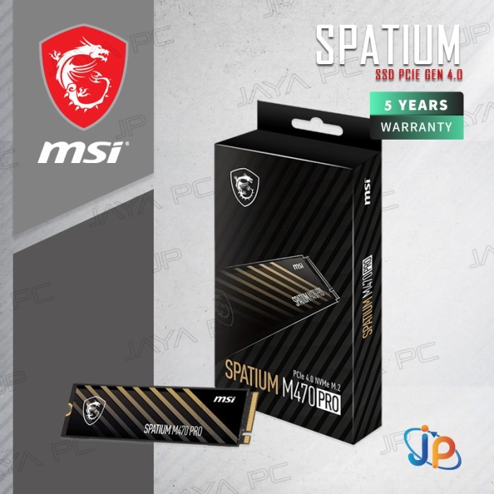 Jual MSI SSD SPATIUM M470 PRO M.2 Pcie Gen4 Nvme 2280 1TB - M2 1 TB | Shopee Indonesia