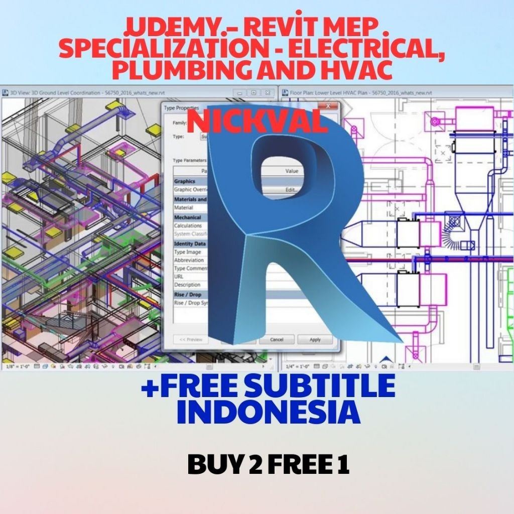 Jual Udemy – Revit MEP Specialization - Electrical, Plumbing and HVAC ...