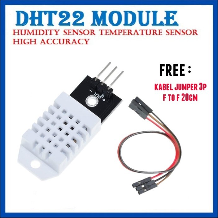 Jual DHT22 AM2302 Temperature Humidity Sensor Suhu Kelembaban Modul Arduino | Shopee Indonesia