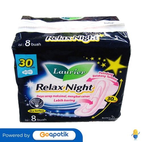 Jual Laurier Relax Night Wing 30 Cm Isi 8 Pcs | Shopee Indonesia