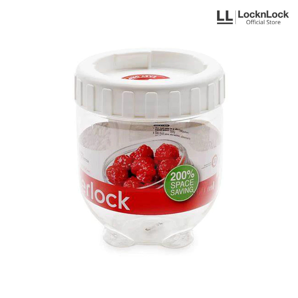 Jual LocknLock Interlock Toples Makanan Snack Putih Food Container ...