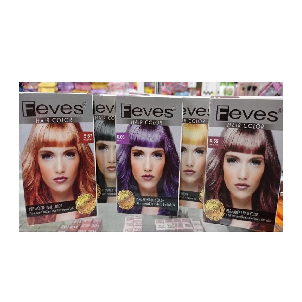 Jual PROMO Cat Rambut Feves Color 40ml | Shopee Indonesia