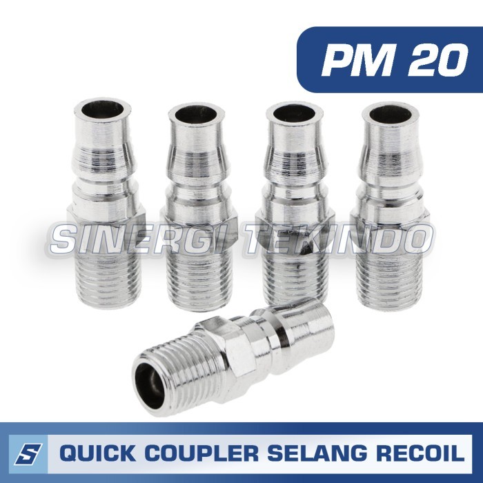 Jual Quick Coupler PM 20 PM20 Sambungan Selang Kompresor Recoil Cuk ...
