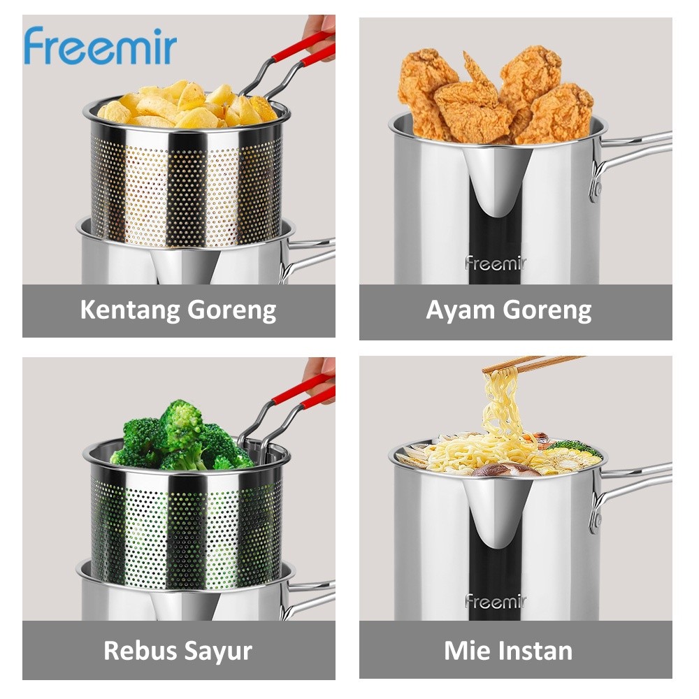 Jual jl87kl freemir 3 in 1 Mini Deep Fryer Panci Penggorengan Kentang ...