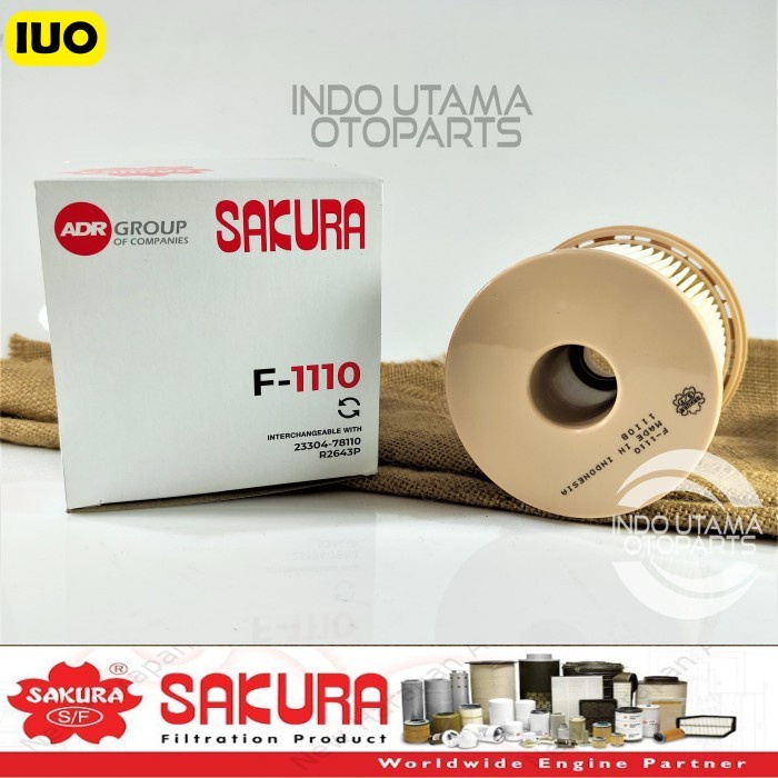 Jual Filter Solar bawah Hino Dutro 140HT 130HD 136HDX 110 Sakura F-1110 ...