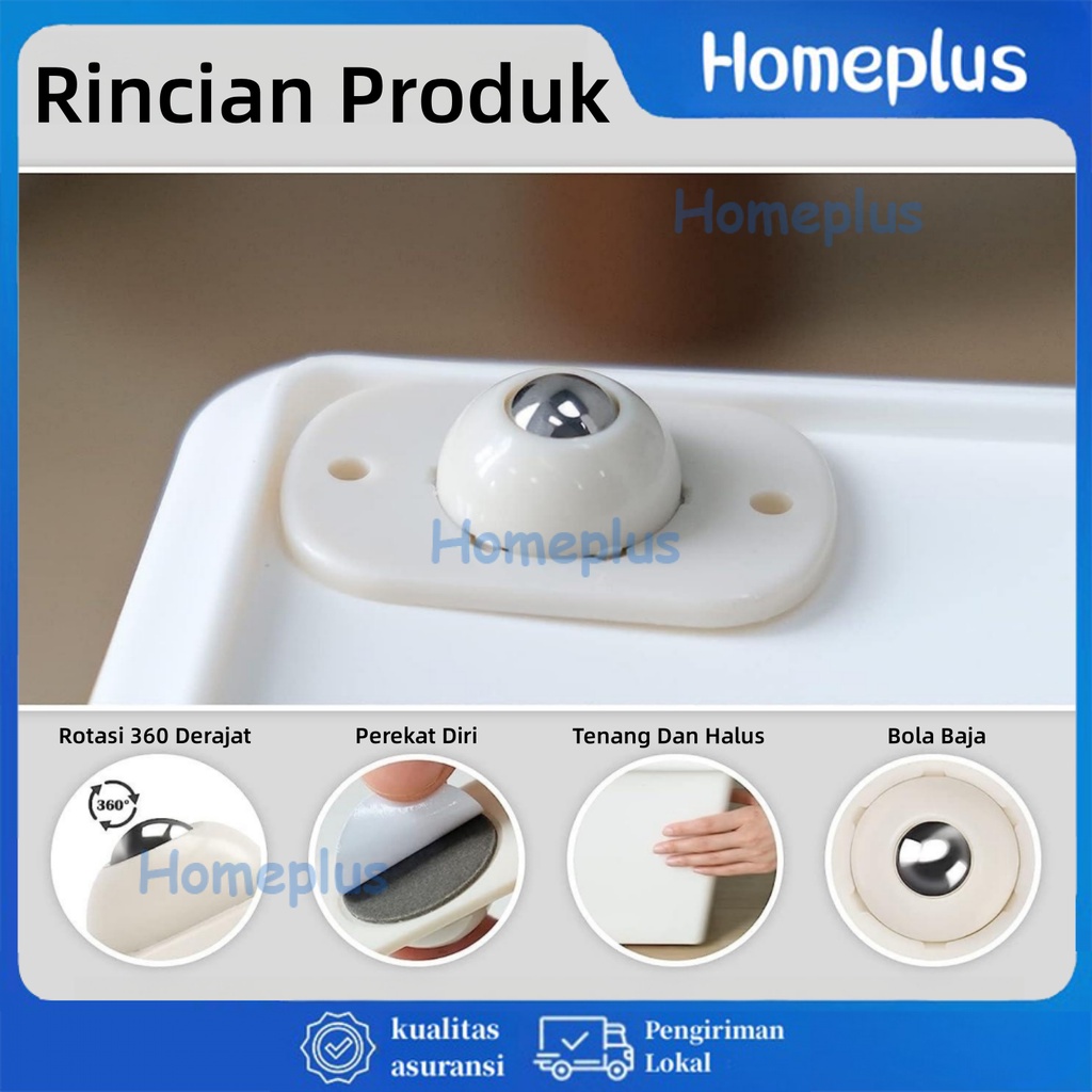Jual HomePlus Roda Tempel Mini Serbaguna Roda Tempel Stainless 360 ...