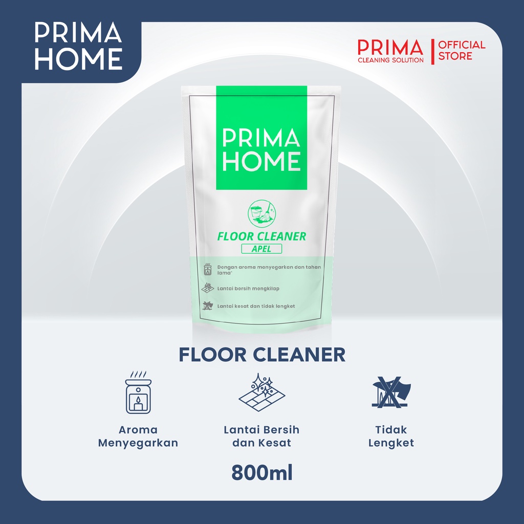 Jual PRIMA Home Floor Cleaner 800ml - Apel | Shopee Indonesia