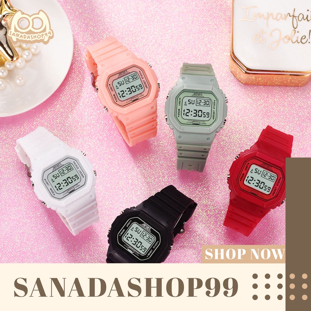 Jual (JT23) Jam Tangan Wanita Digital Jam Sport Olahraga Jam Korean ...