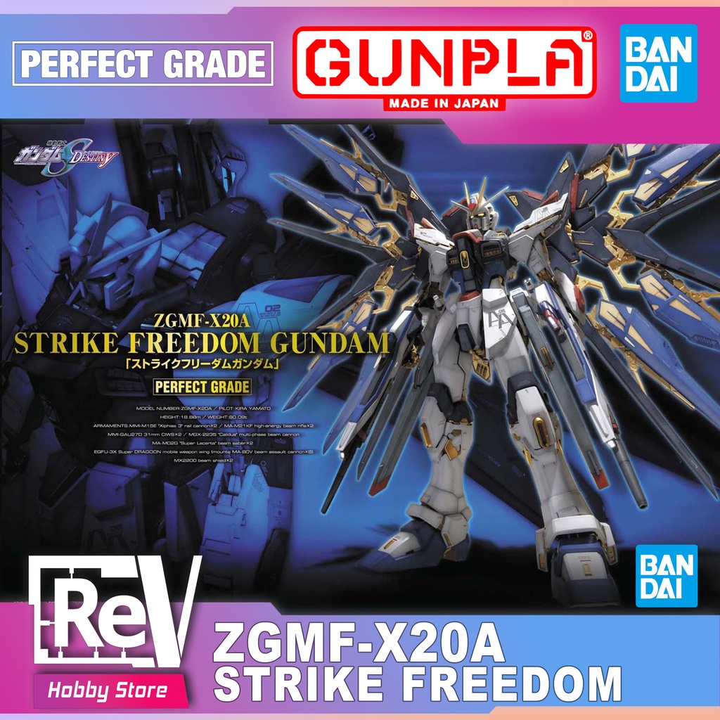 Jual PG STRIKE FREEDOM GUNDAM BANDAI PERFECT GRADE 1/60 | Shopee Indonesia