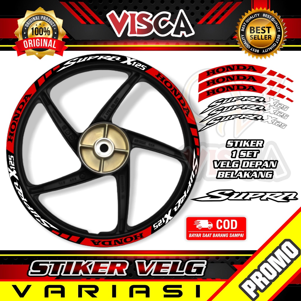 Jual Stiker Velg List Velg Motor Stiker Velg Sticker Velg Supra X 125 ...
