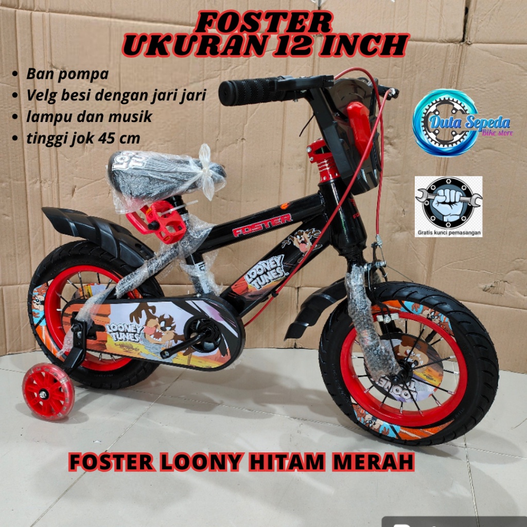Jual sepeda anak laki laki 12 inch usia 3 - 4 Tahun ATLANTIS dan FOSTER ...