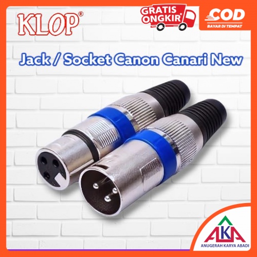 Jual Jack Canon/ Socket Canon Audio KLOP Canon Canare Male / Female ...
