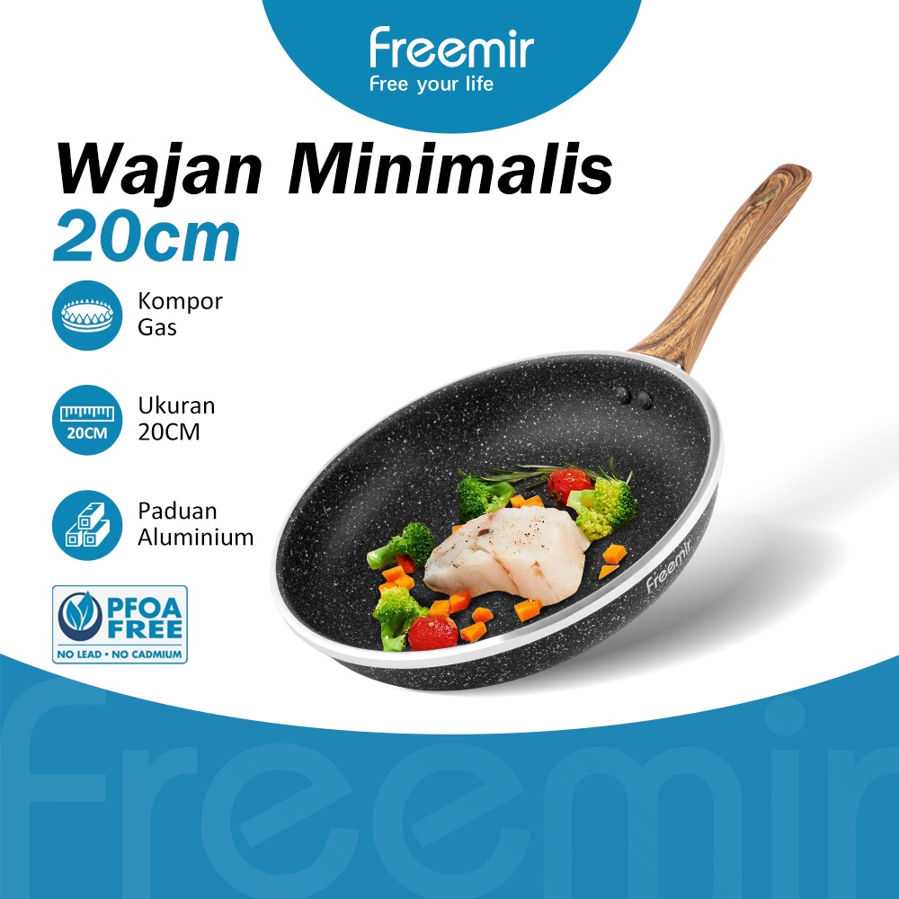 Jual CD33F [READY] freemir Deep Wood Series Wajan Penggorengan anti ...