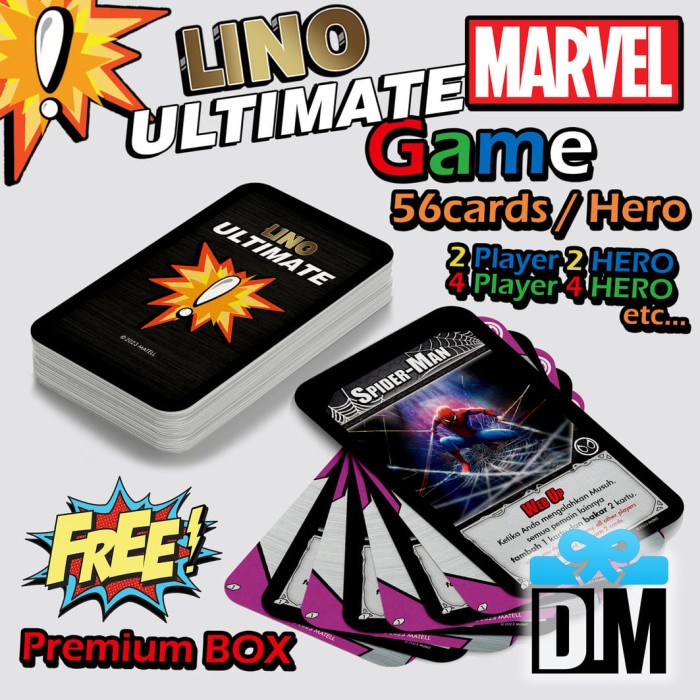 Jual Kartu Super Hero Marvel LINO L UNO Ultimate Luxury Indonesia uno ...
