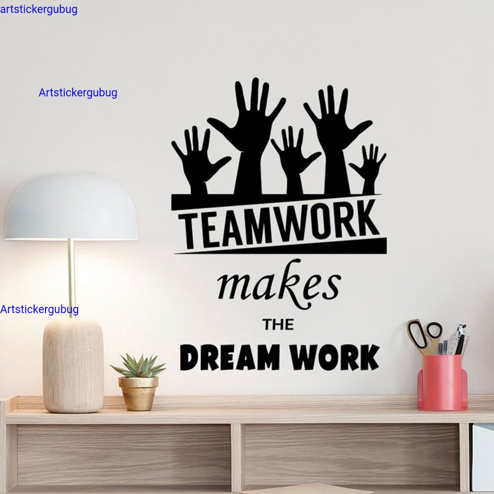 Jual Sticker Creative Team Work Nursery Wall Stickers Vinyl Art Decals ...