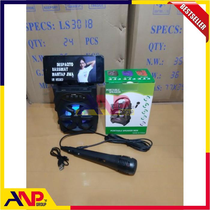 Jual Speaker Wireless Bluetooth HF-S288 plus Mic Karaoke / Speaker Portable Mini Bluetooth ...