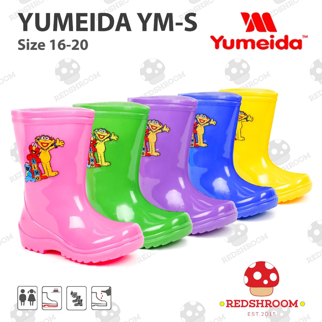 Jual Sepatu Boot Anak YUMEIDA YM-S Boots Karet Lokal Motif Glossy ...
