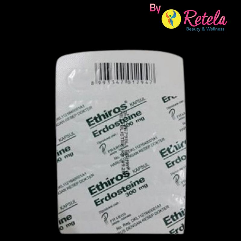 Jual Ethiros 300Mg 1 Blister 10 Kapsul/ Erdostein/ Pengencer Dahak ...
