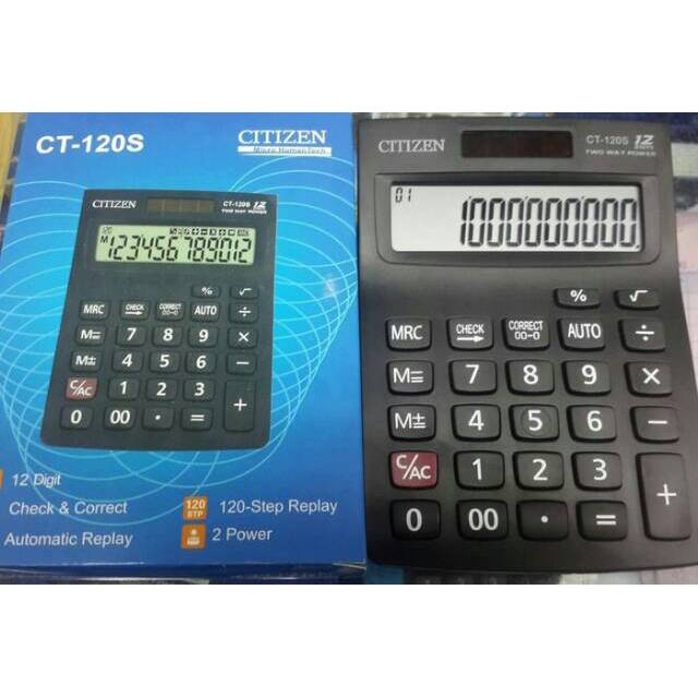 Jual Kalkulator Meja . CT-120S CHECK & CORRECT 12 Digit Calculator CT ...