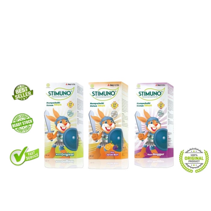 Jual Stimuno Multivitamin Syrup 60ml Untuk Daya Tahan Tubuh Anak Herbal ...