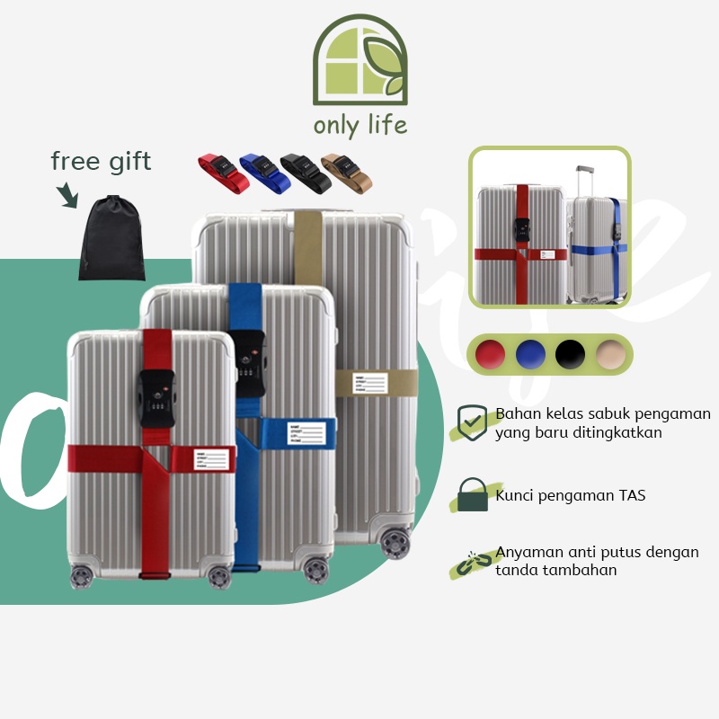 Jual Tali Koper Silang Ganda 4m Tali Koper Tsa Lock Pengaman Koper ...