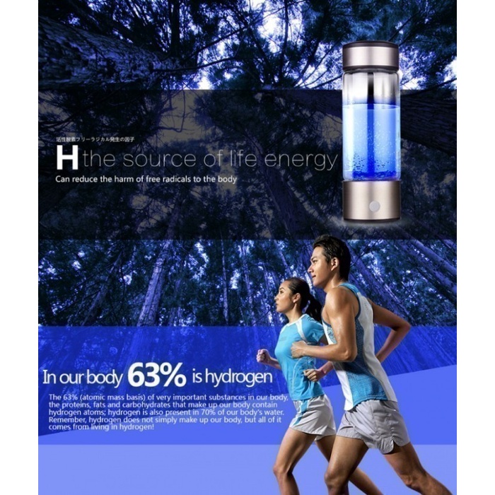 Jual Hydrogen-Rich Water Cup Ionizer Maker Antioxidants ORP Bottle 420ml | Shopee Indonesia
