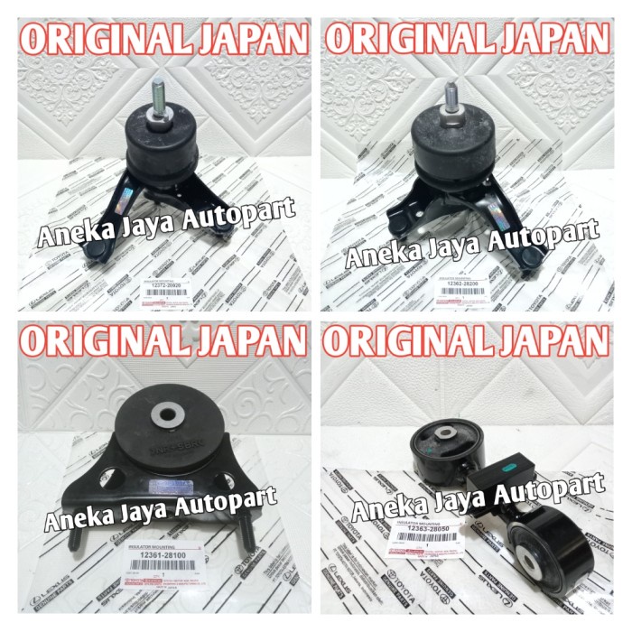 Jual engine mounting set Harrier ACU30 2400cc 2.4cc original japan 1set ...