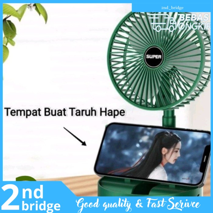 Jual Kipas Lipat Portable Listrik Charge USB Folding Fan Multifungsi 2B ...