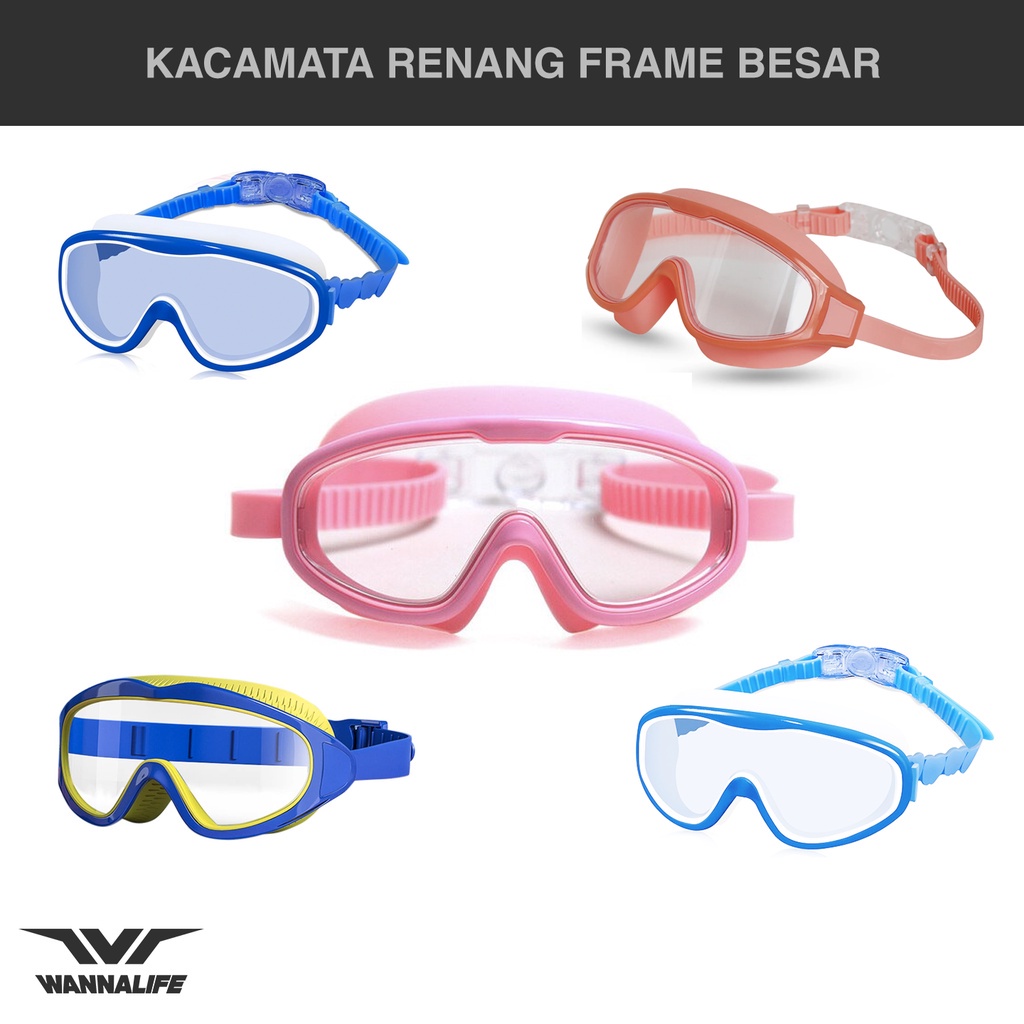 Jual Kacamata Renang Frame Besar | Kaca Mata Berenang Olahraga Pria Wanita Laki Perempuan Dewasa ...