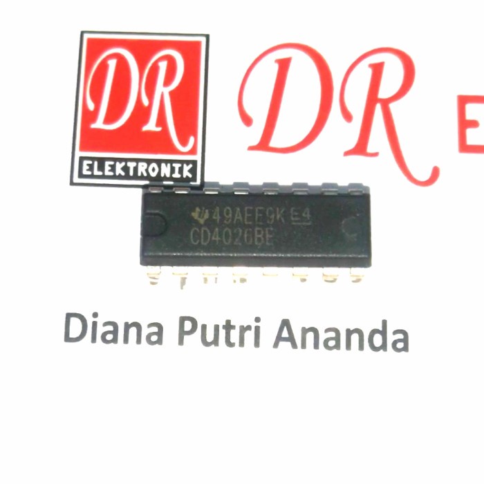 Jual IC 4026 CD4026 Integrated Circuit CMOS CD4026BE DIP LA27 | Shopee ...