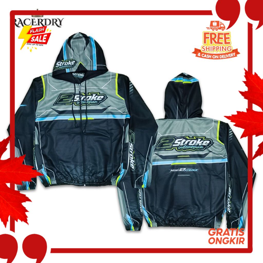 Jual OUTFIT JKT48 TERBARU NEW ERA //Jaket Racing 2 Stroke Racerdry ...