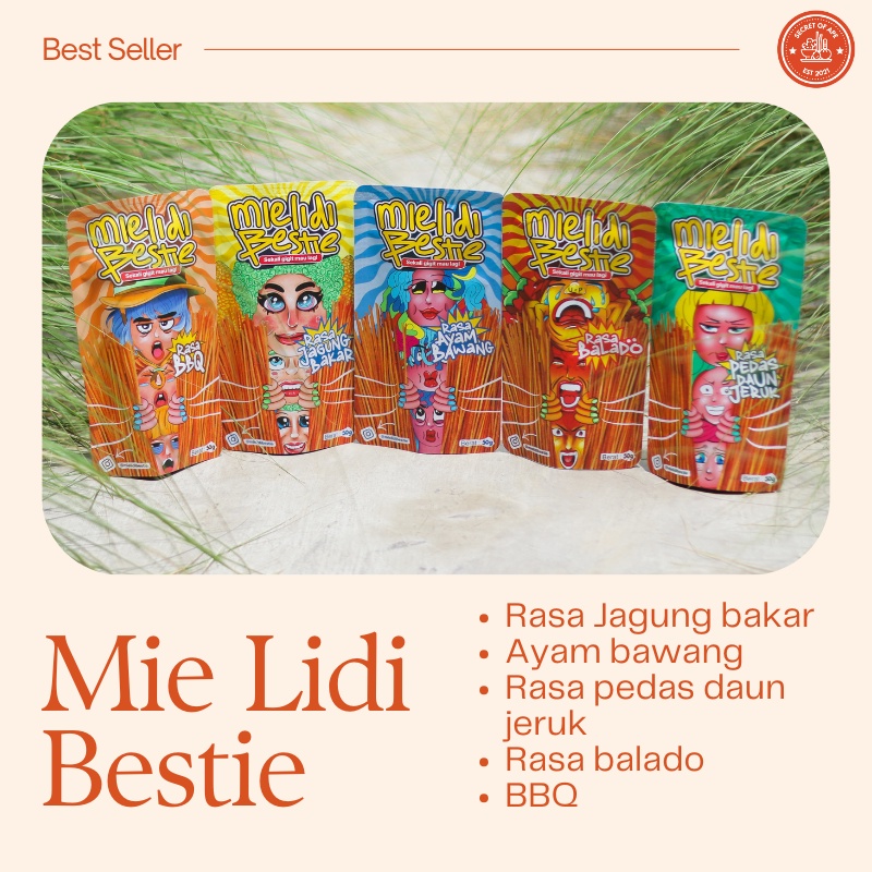 Jual Mie lidi bestie Cemilan viral Jajanan Jadul Aneka Rasa Mi Lidi ...