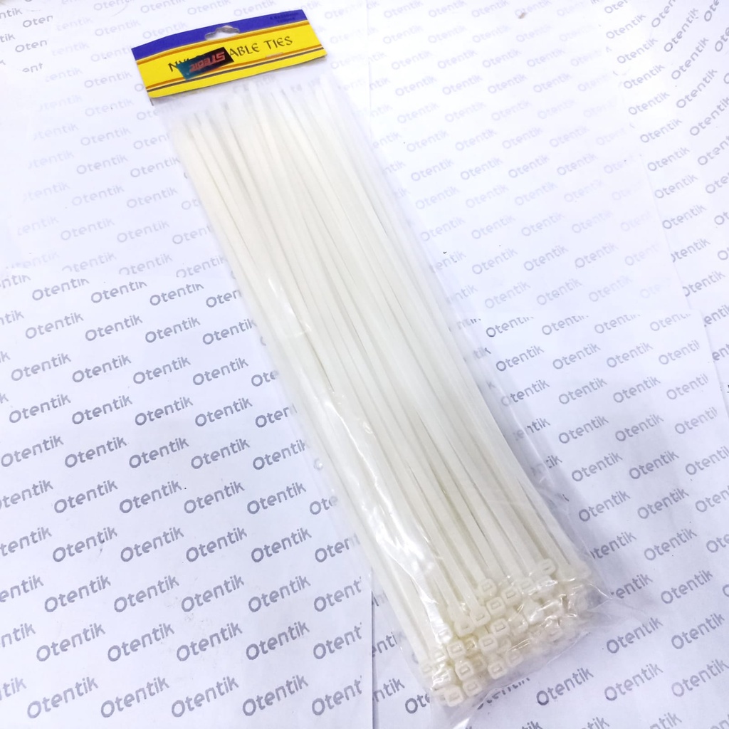 Jual KABEL TIES NILON 35 CM PUTIH - KABEL IKAT 35CM - 350 MM WHITE ...