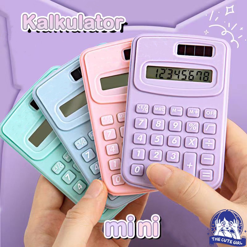 Jual MINI CALCULATOR / KALKULATOR MINIMALIS 8 DIGIT / CALCULATOR MINI ...