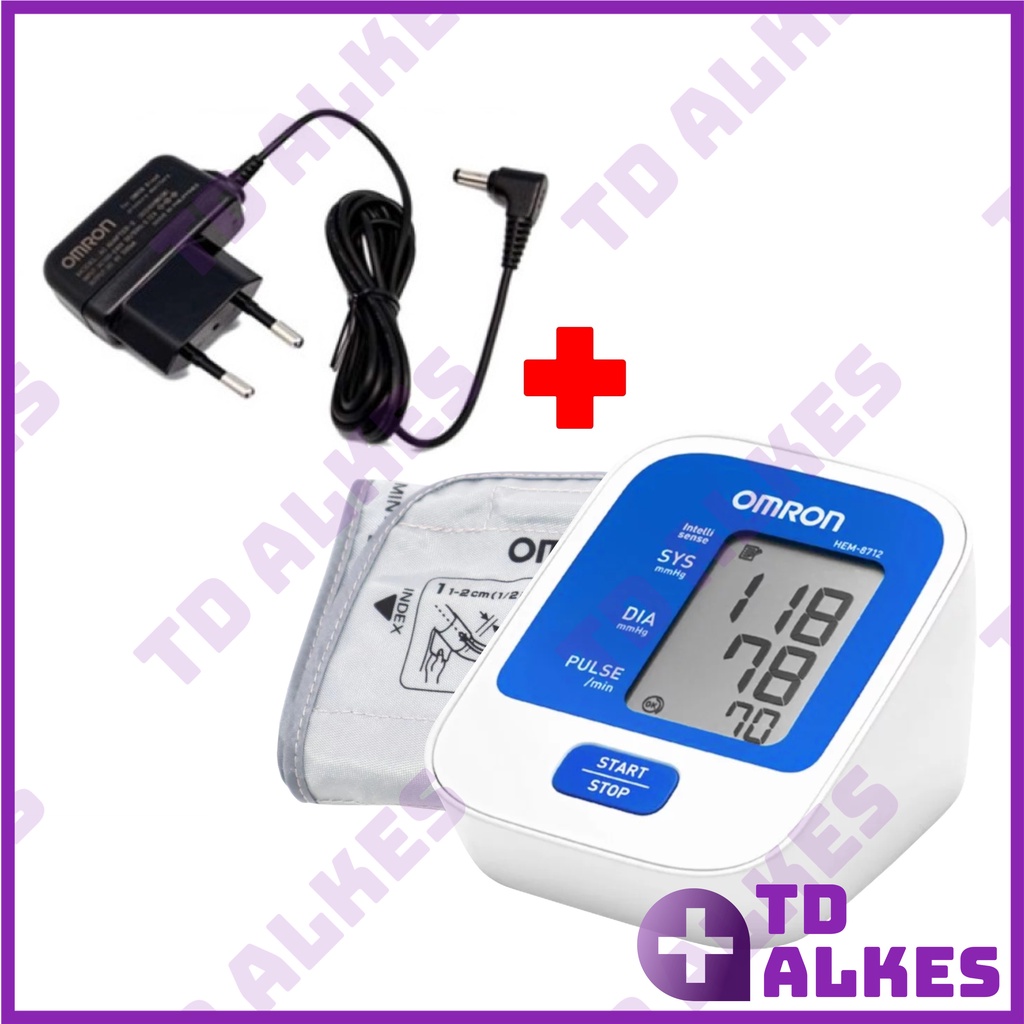 Jual Paket Tensi Digital Adaptor Omron Alat Tensimeter Ukur Tekanan ...