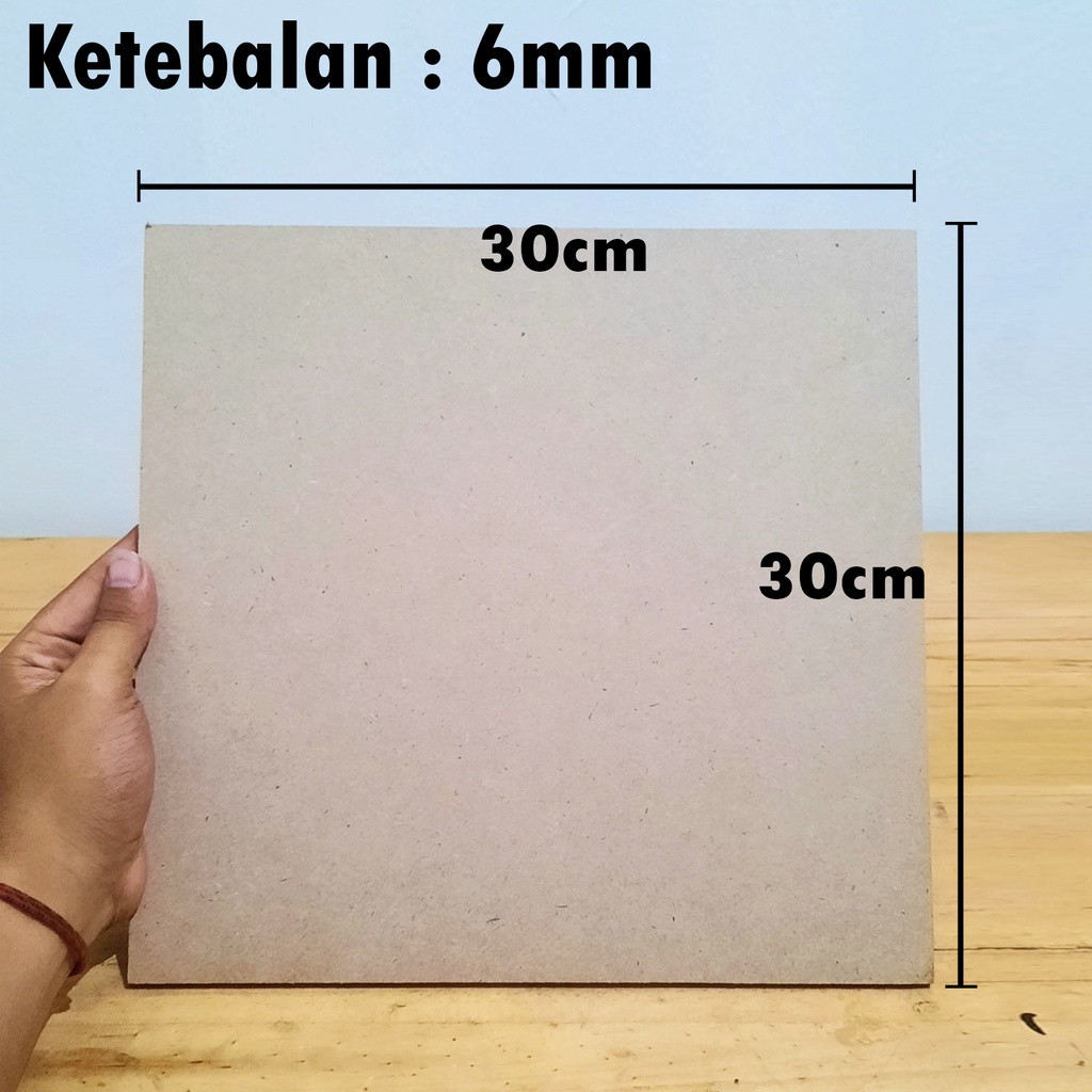 Jual Papan Kayu MDF Polos Ukuran 30x30 Tebal 6mm | Shopee Indonesia