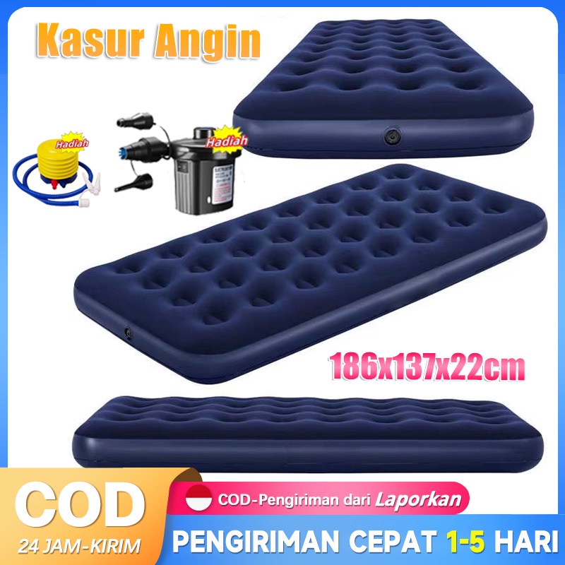 Jual 【COD】Kasur Angin Matras Kasur Angin Karet Sofa Bed Pompa Angin ...