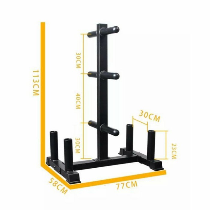 Jual Pelengkapan Home Gym Fitness Rak Dumbel Rack Dumbell Dumble - 3CM ...