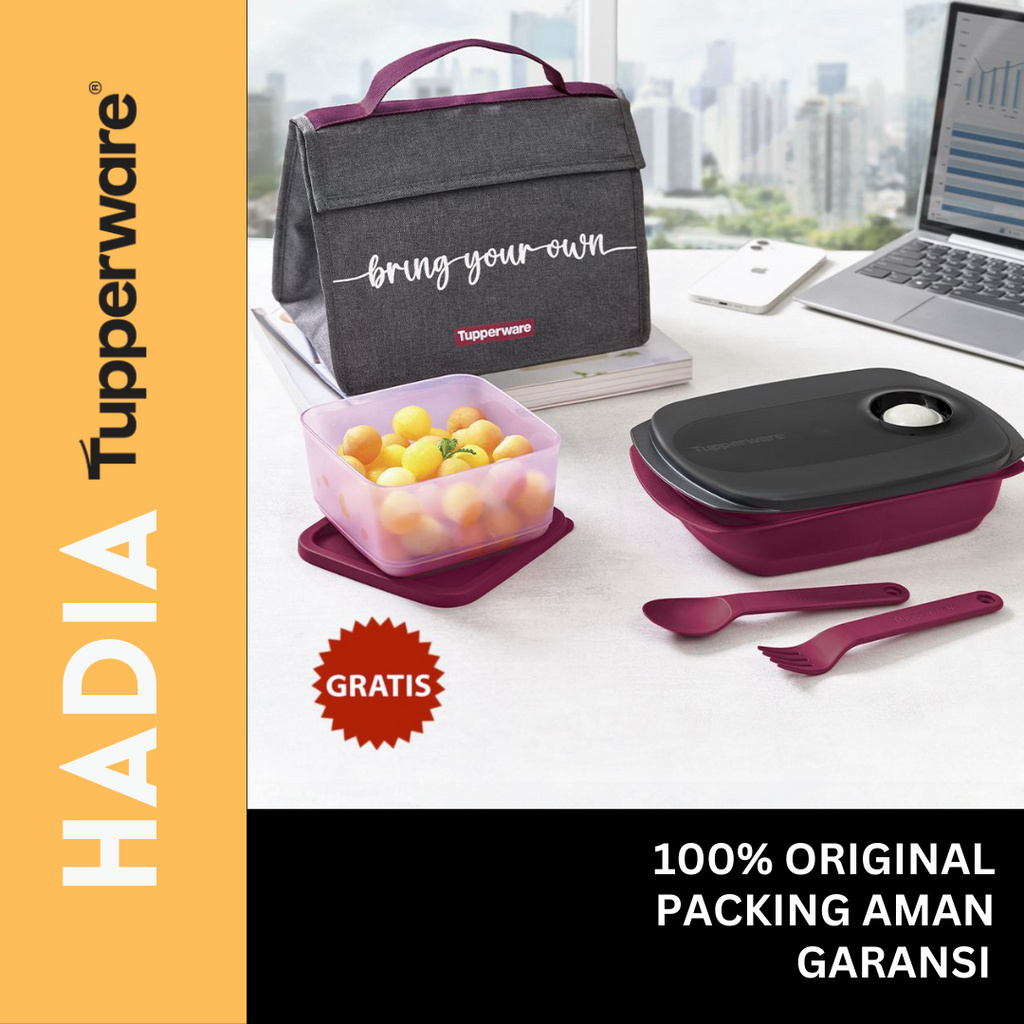 Jual tupperware tempat makan set BYO lunch set | Shopee Indonesia