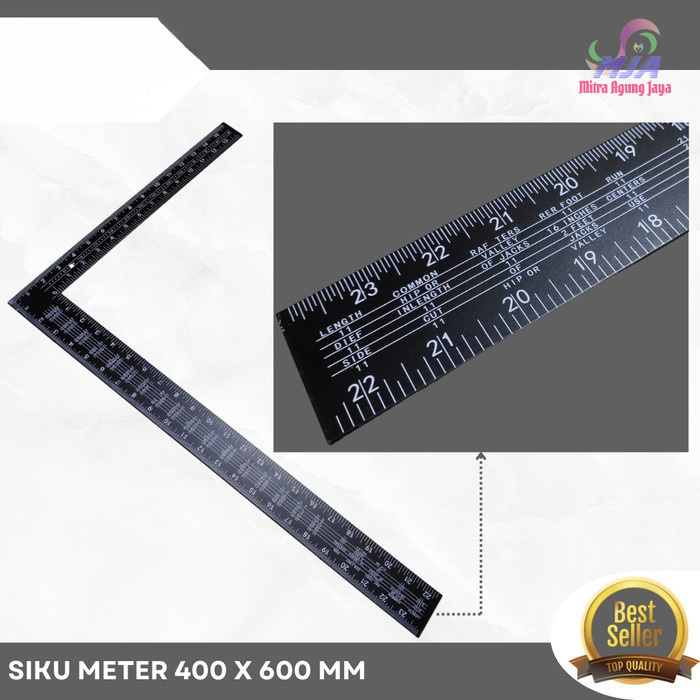 Jual SIKU METER PENGGARIS TUKANG 40 X 60 CM KENMASTER PENGUKUR SUDUT ...