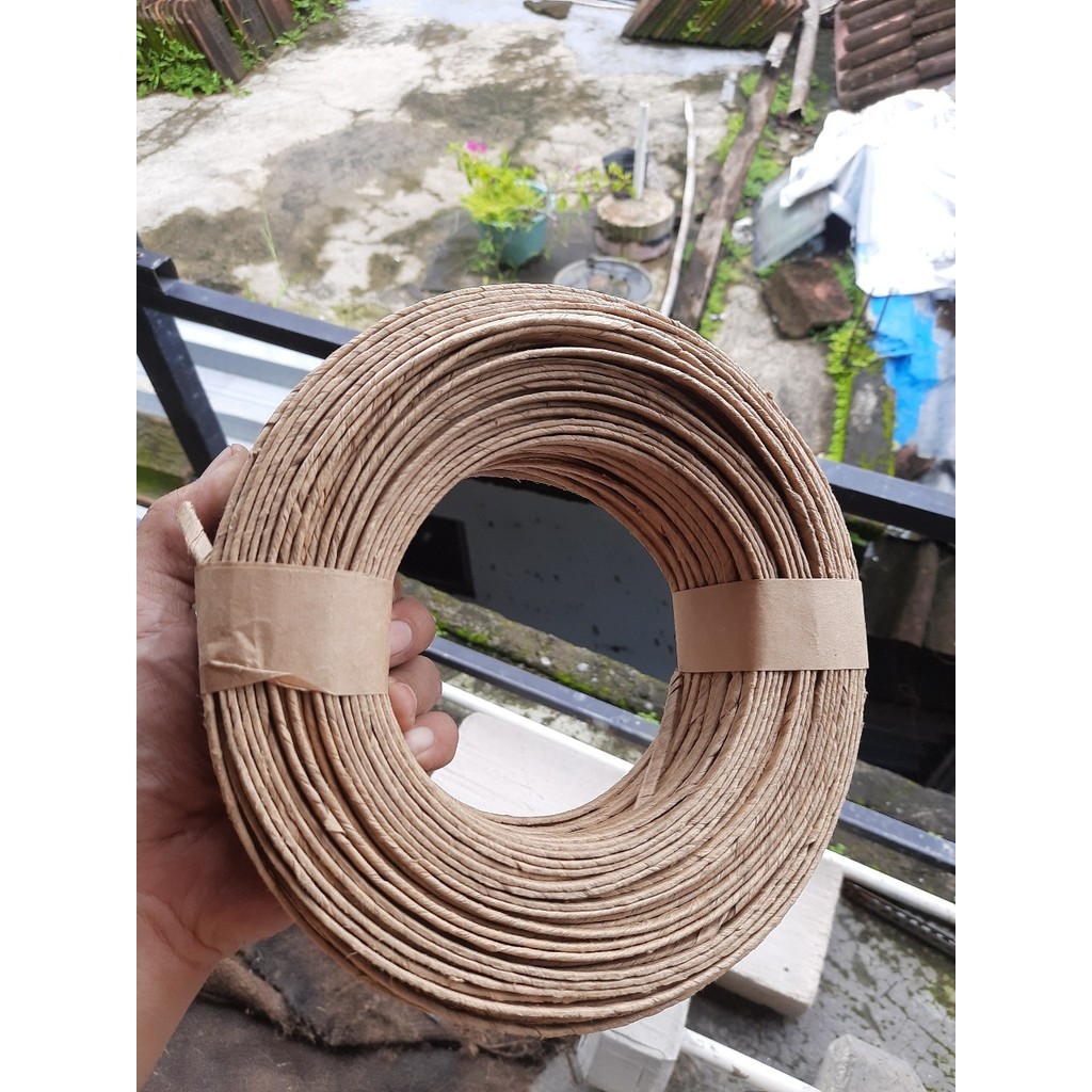 Jual Tali Kertas Coklat bentuk pipih untuk papercraft tali paperbag ...