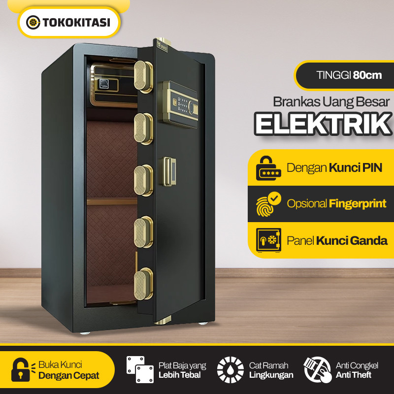 Jual BRANKAS UANG BESAR ELEKTRIK UKURAN 80CM INCLUDER PIN DAN ...
