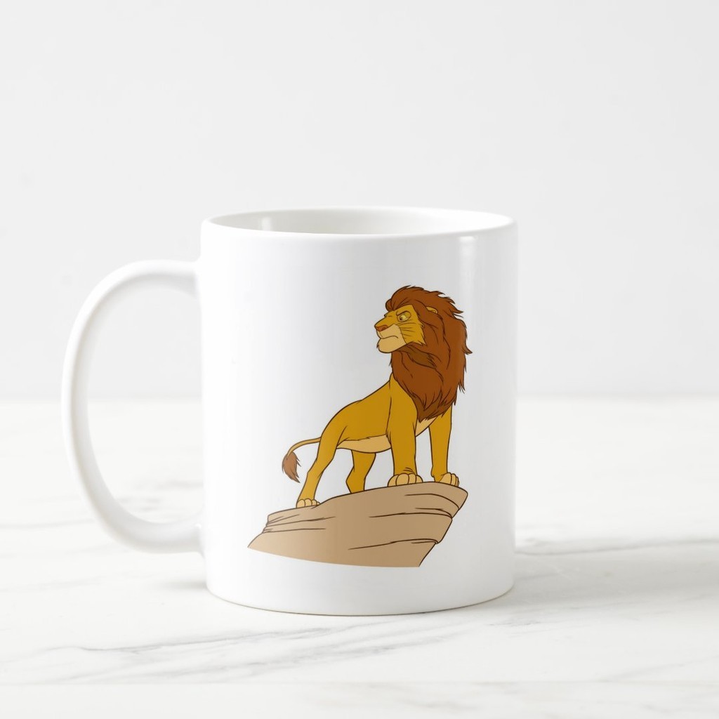 Jual Mug Custom Mufasa Standing Proud Hug Coffee Mug Disney Lion King ...